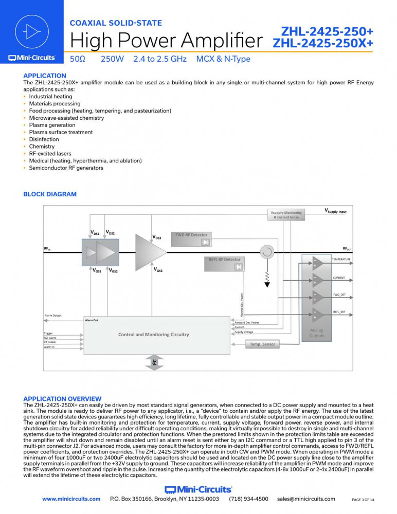 ZHL-2425-250+ datasheet page 3