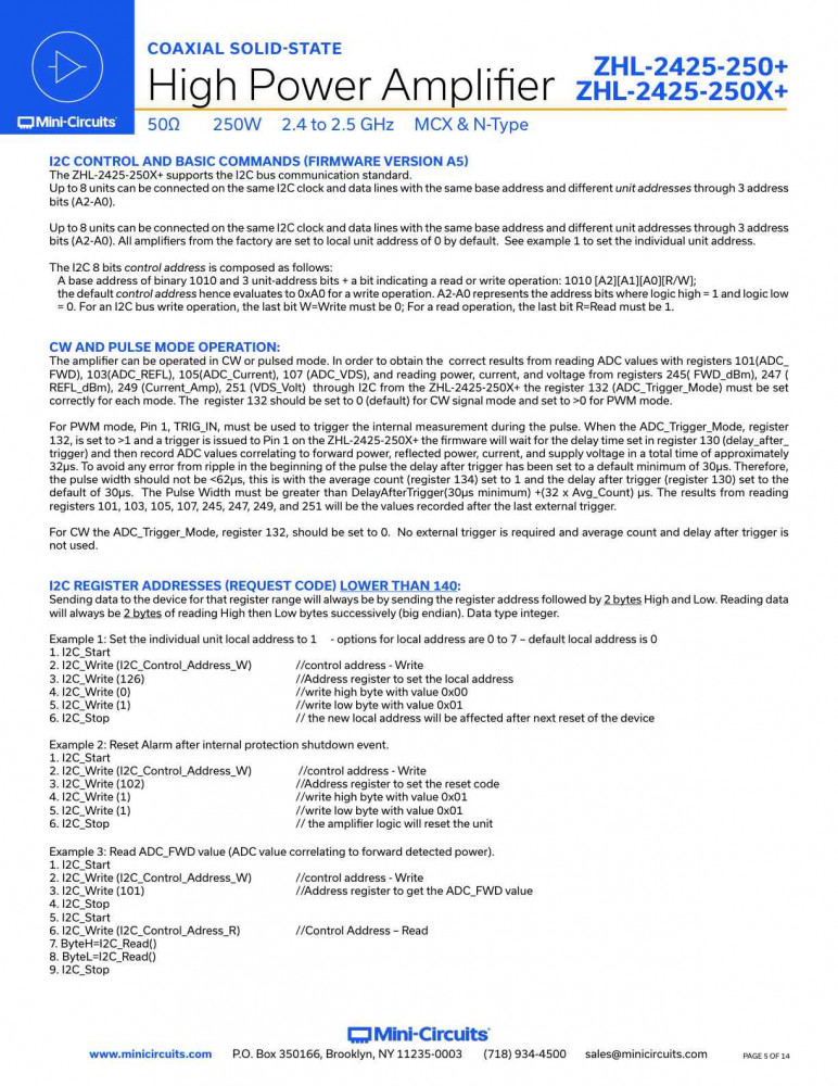 ZHL-2425-250+ datasheet page 5