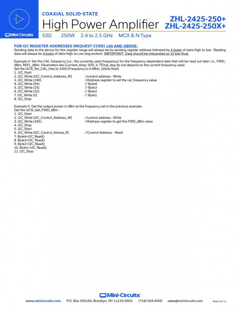 ZHL-2425-250+ datasheet page 6