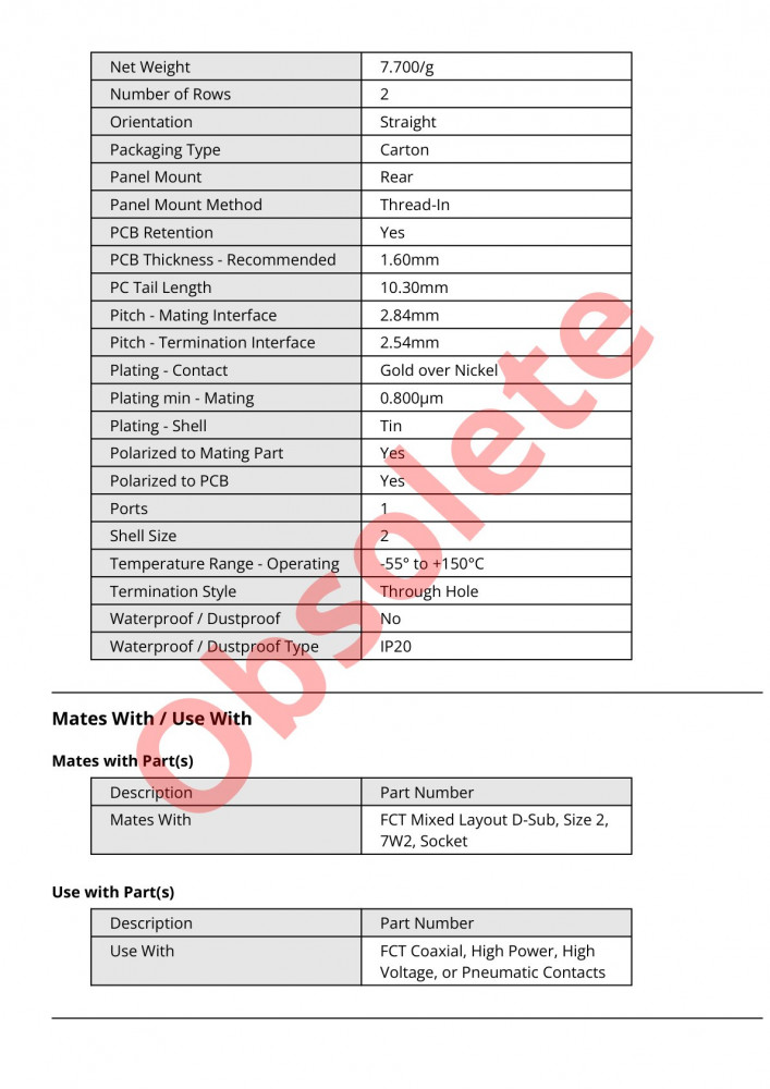 MOLEX 1731070818 technical drawing preview, page 3