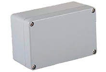 Enclosure, Die-cast Aluminum, S-8100 Series, without External Mounting Flanges, 175 x 80 x 57mm Outside Dimensions, Sandblasted
