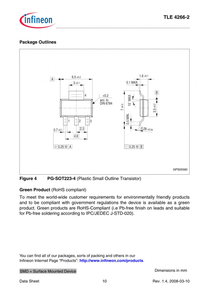 TLE42662GSV33HTMA2 datasheet page 10