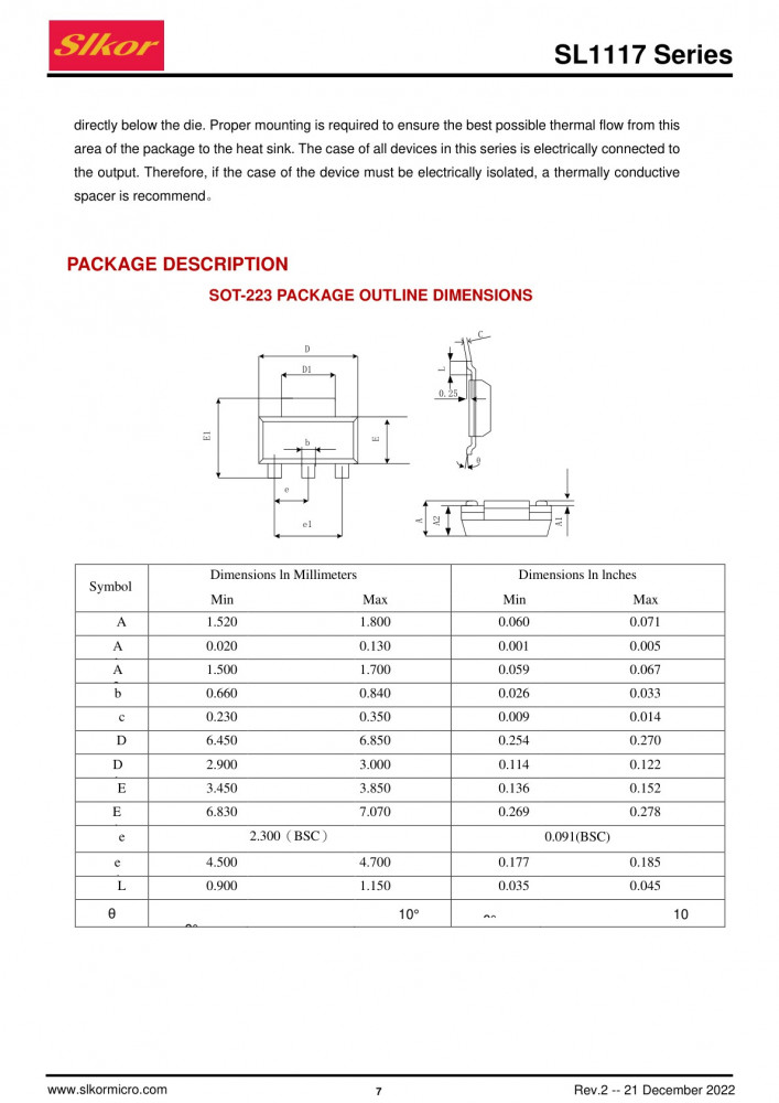 SL1117 datasheet page 7