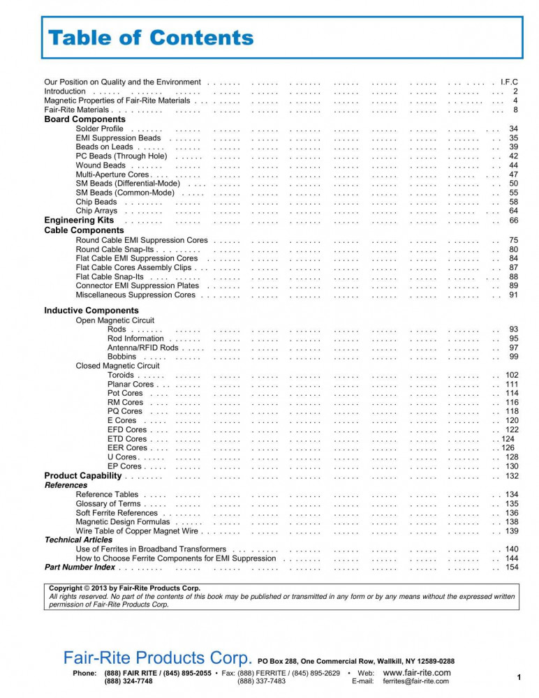 Fair-Rite catalog page 3