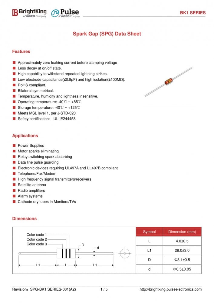 BK12001502 datasheet page 1