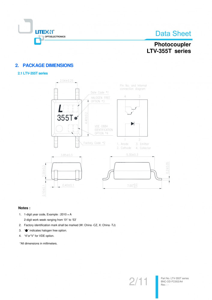LTV-355T datasheet page 3