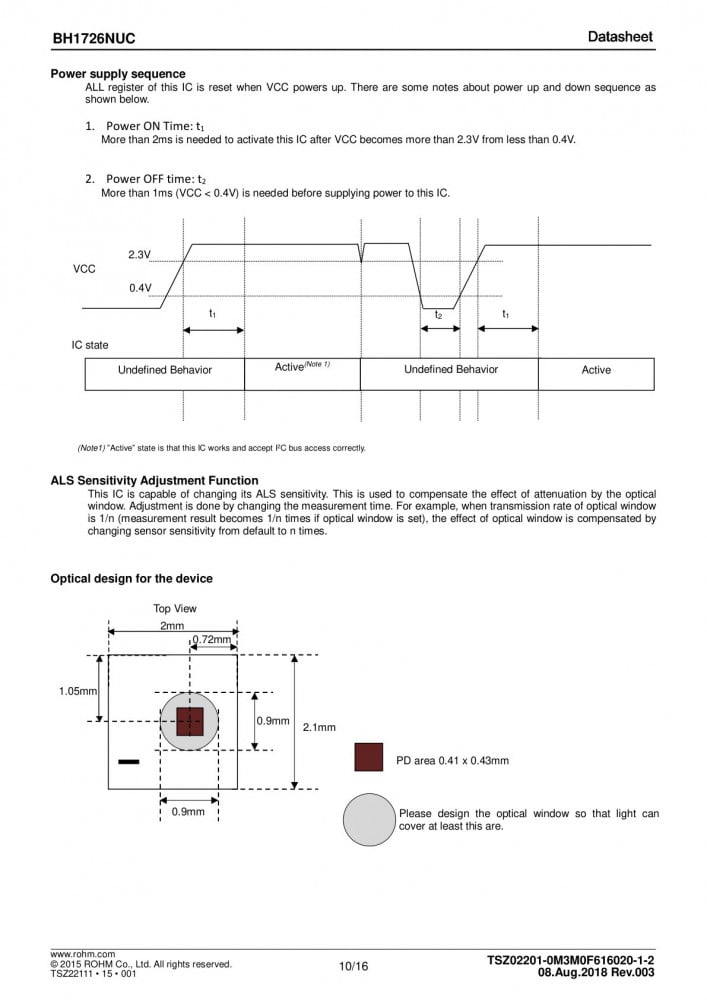 BH1726NUC-E2 technical document page 10