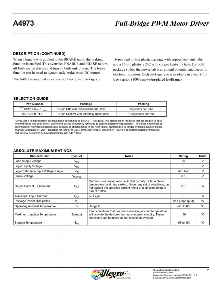 A4973SB-T datasheet page 2
