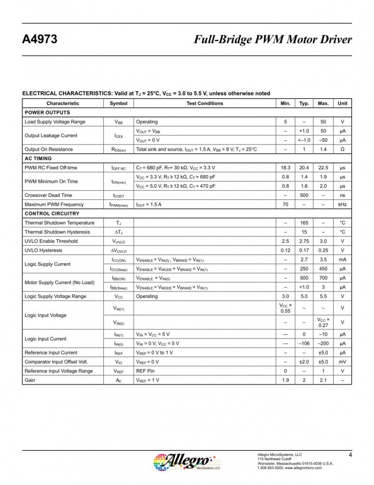 A4973SB-T datasheet page 4