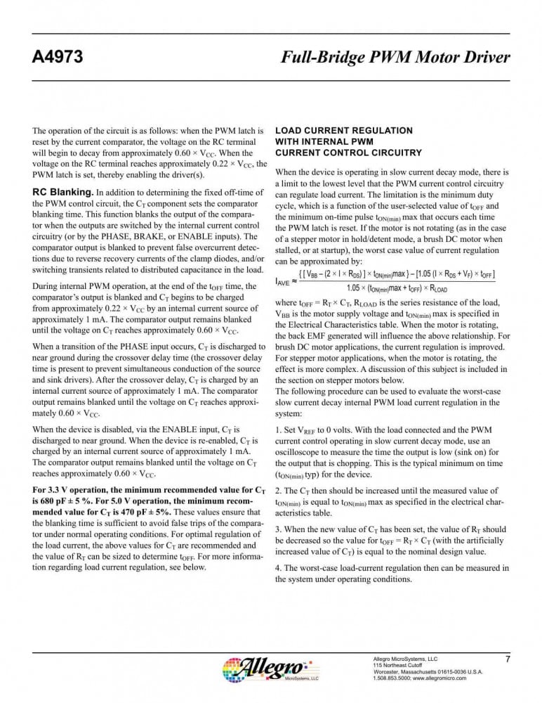 A4973SB-T datasheet page 7
