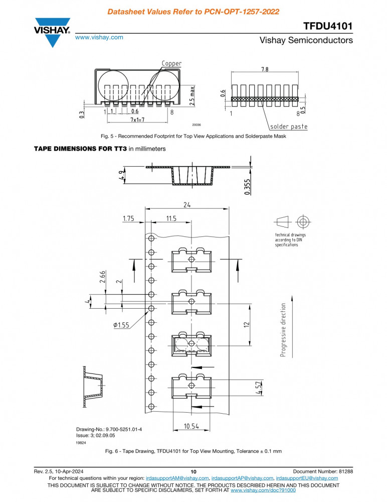 TFDU4101 datasheet preview page 10