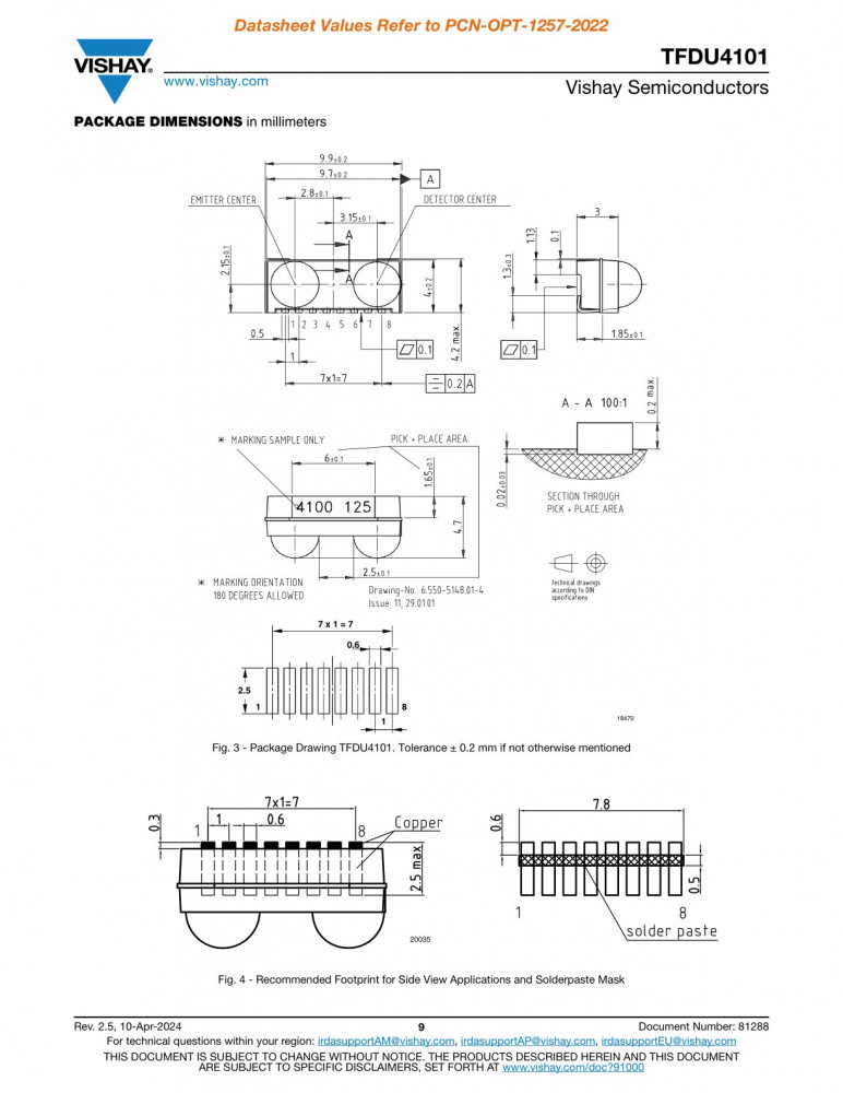 TFDU4101 datasheet preview page 9