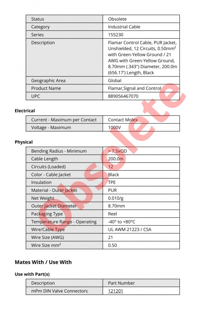 Product document image 2 for MOLEX 1552300127