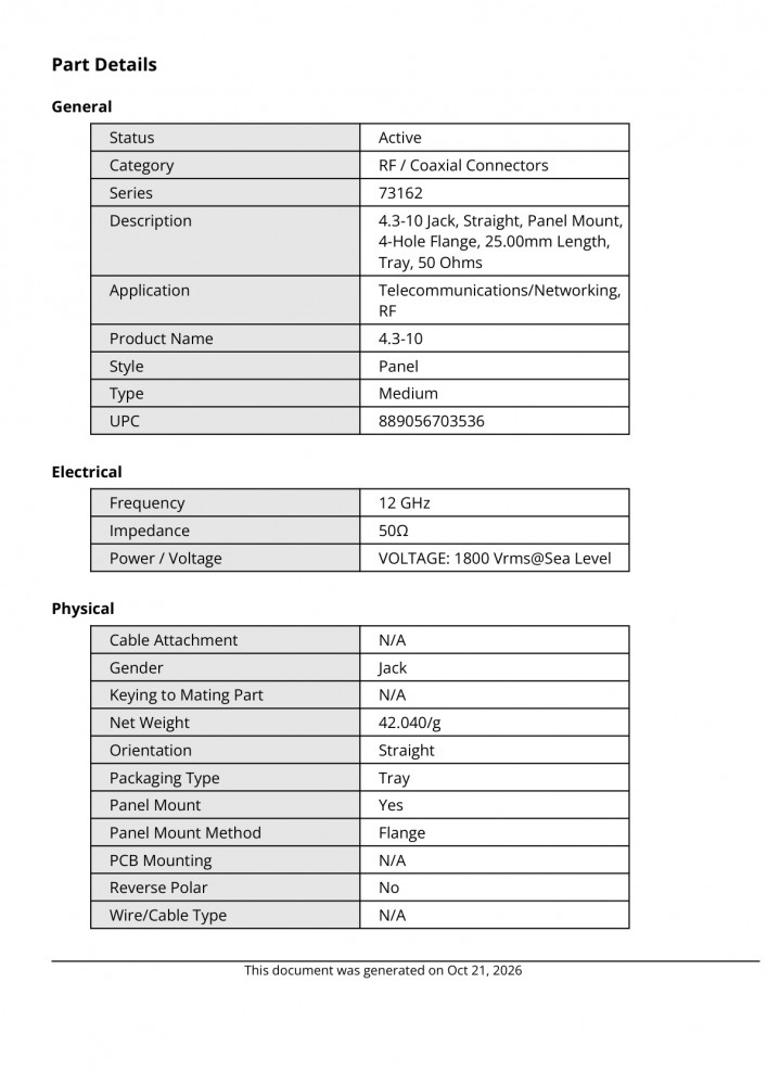MOLEX 731626141 document image, page 2