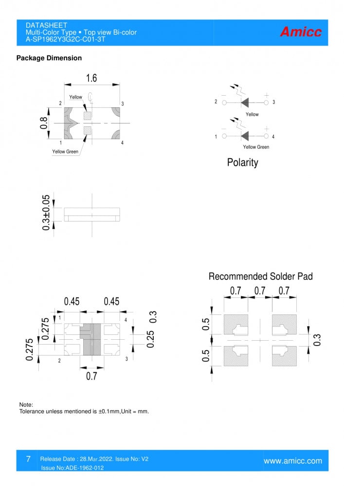 A-SP1962Y3G2C-C01-3T datasheet page 7