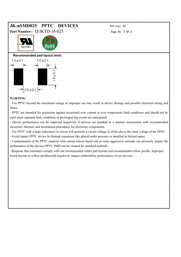 JK-NSMD025 datasheet page 3