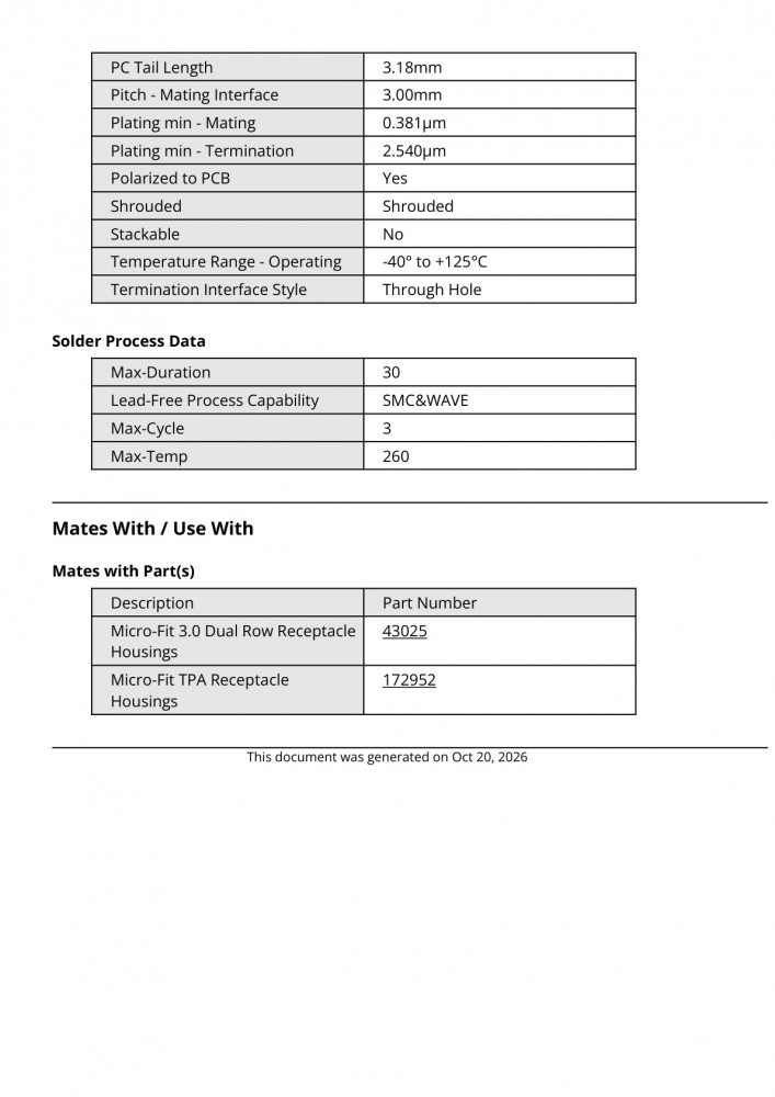 MOLEX 430452228 technical document page 4