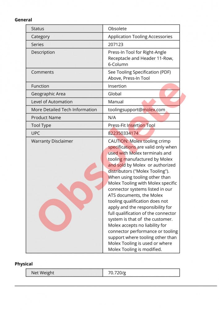 Tooling document preview, page 2