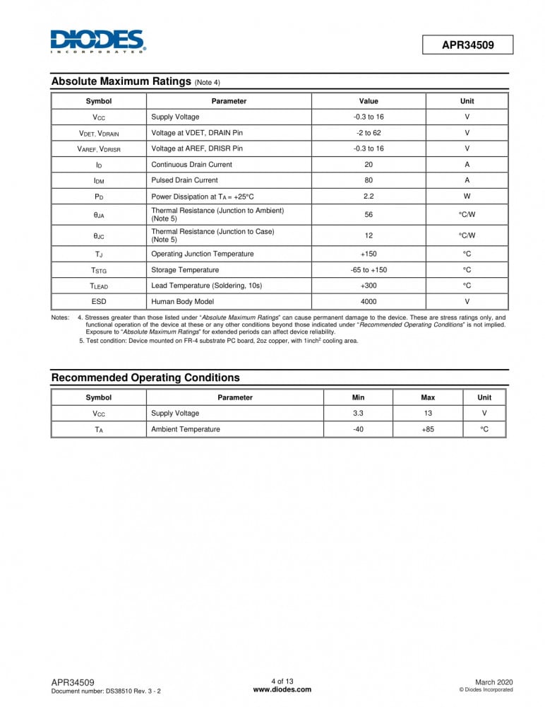 APR34509 datasheet page 4