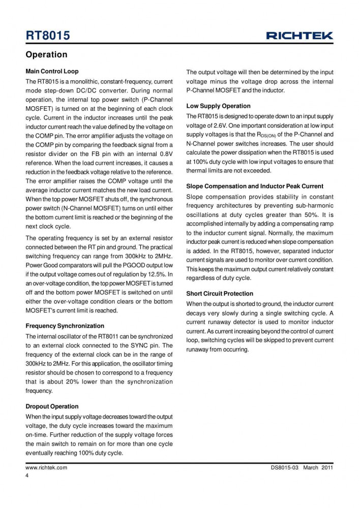 RT8015GSP datasheet page 4