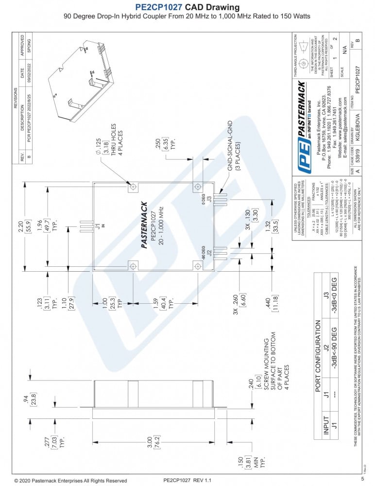 PE2CP1027 datasheet page 5
