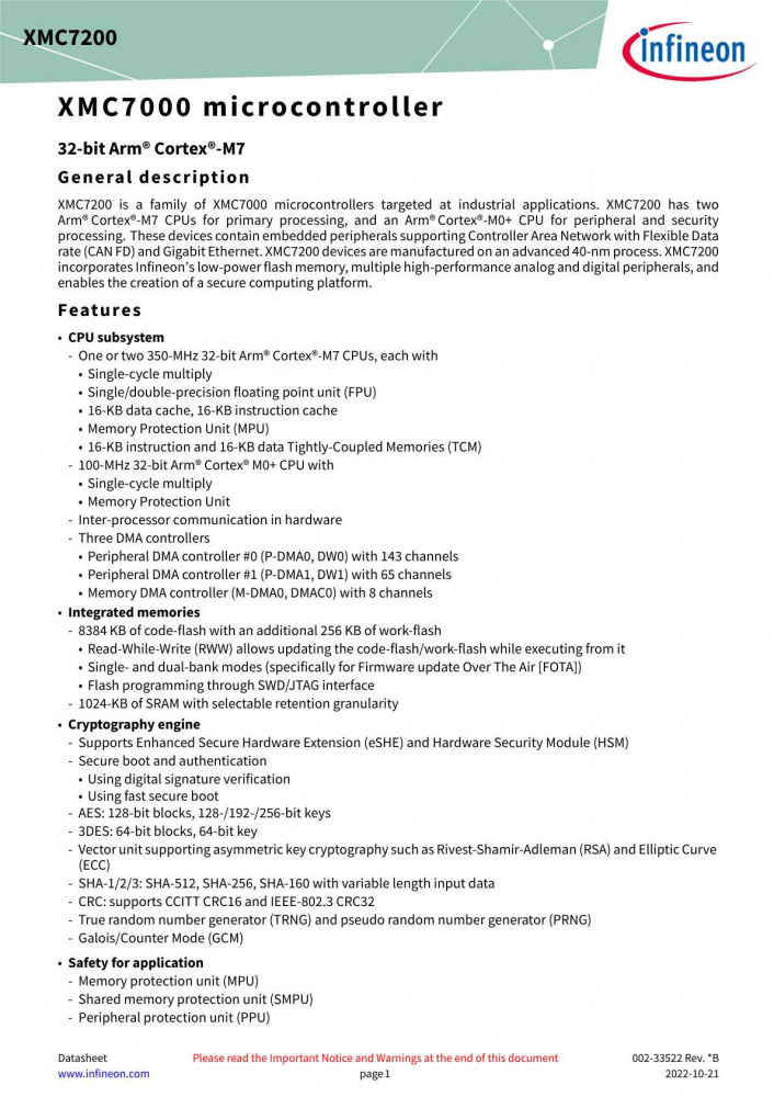 XMC7200 technical document page 1