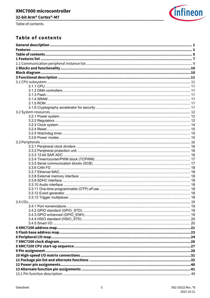 XMC7200 technical document page 5