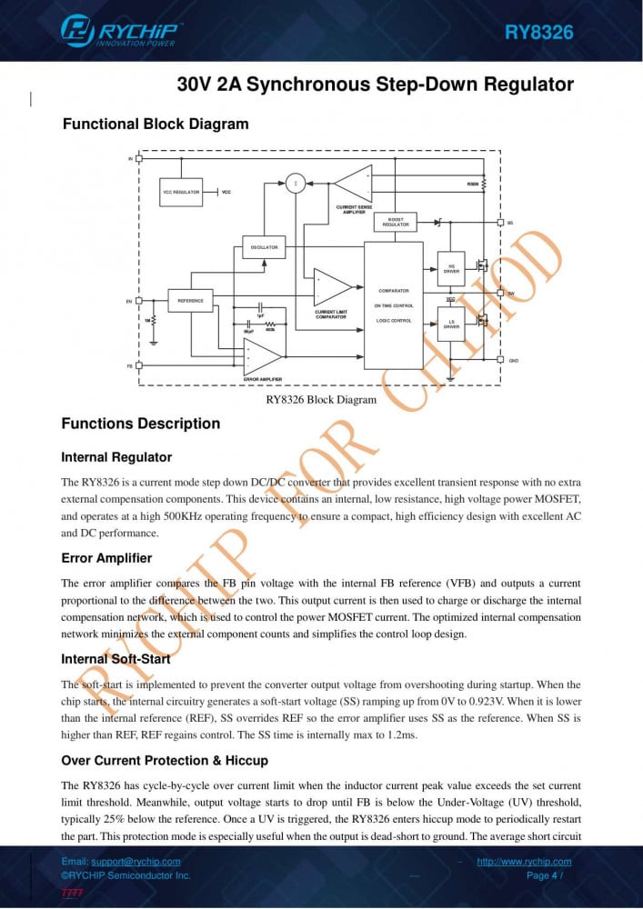 RY8326 datasheet page 4