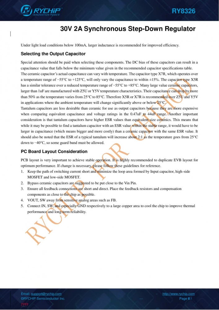 RY8326 datasheet page 6