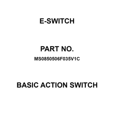 E-Switch MS0850500F060C1C Limit Switch