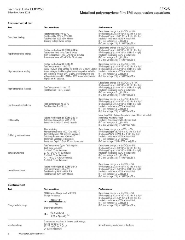 EFX2S datasheet page 8