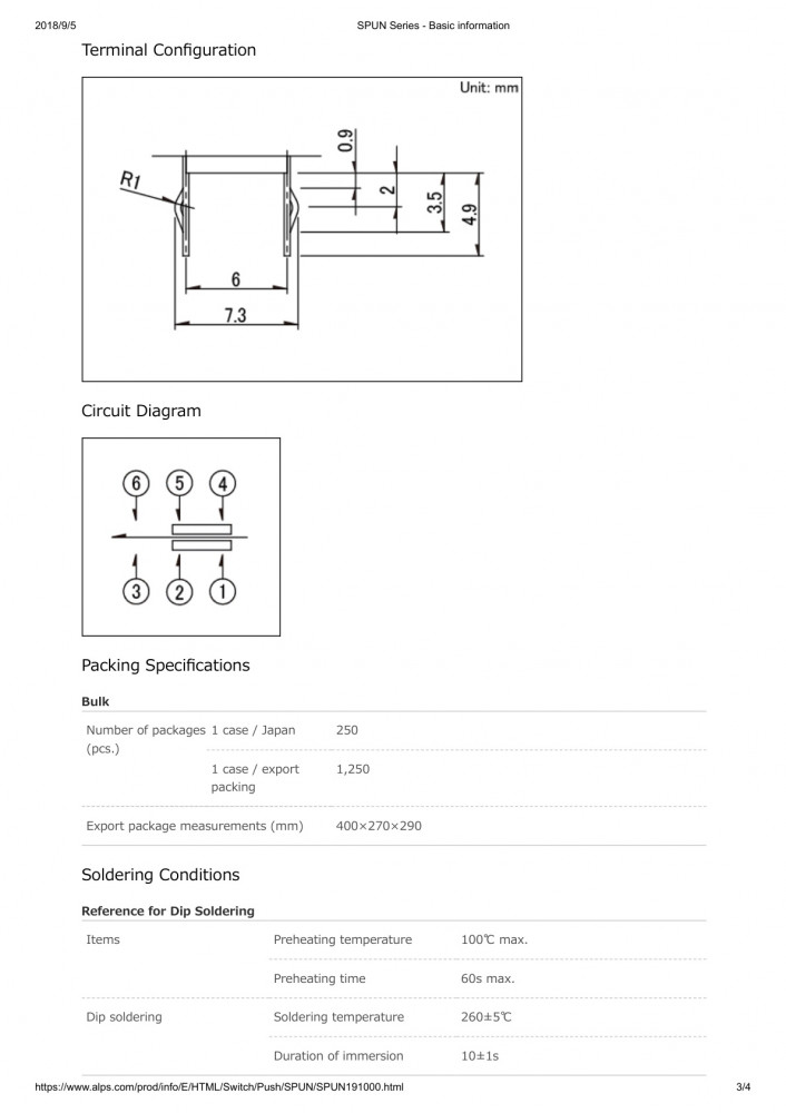 SPUN191000 technical document page 3