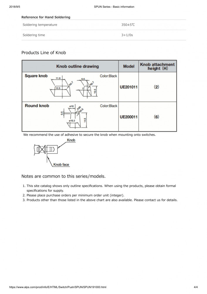SPUN191000 technical document page 4