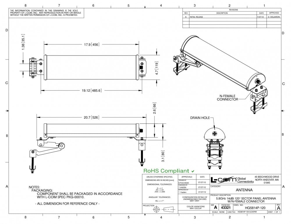 HG5814P-120 technical document preview