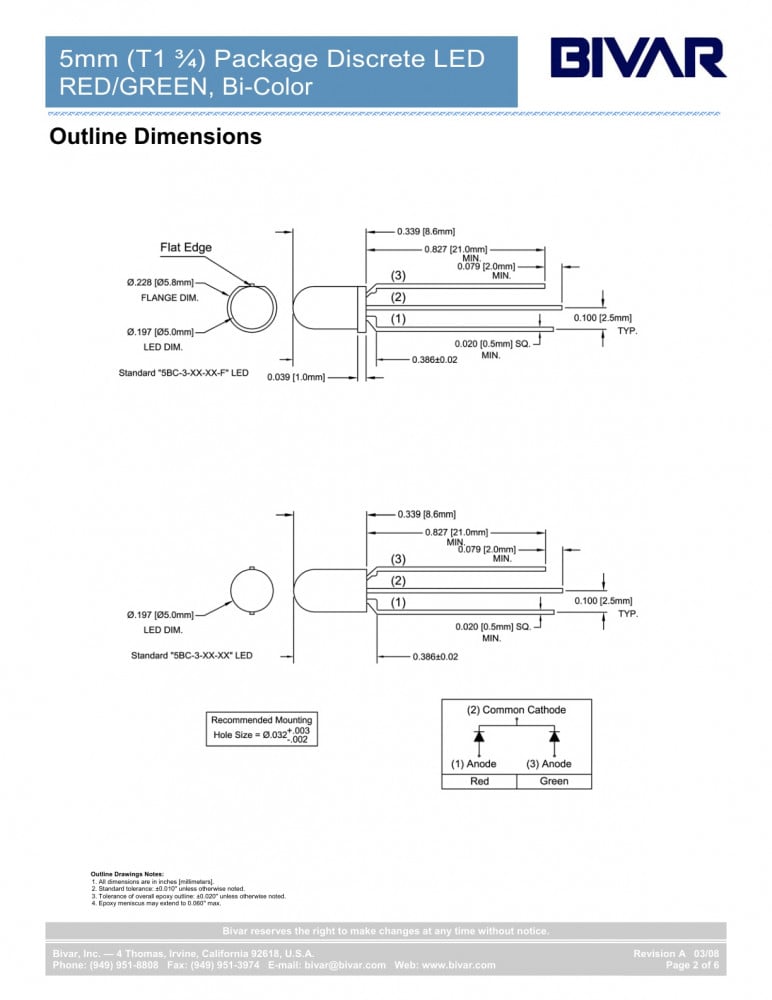 BIVAR 5BC-3 datasheet page 2