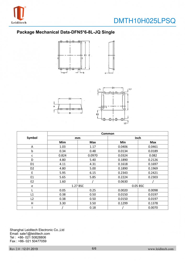DMTH10H025LPSQ datasheet page 6