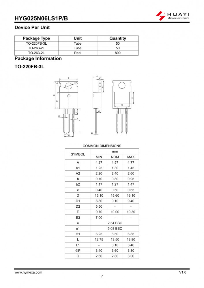 HYG025N06LS1B datasheet page 7