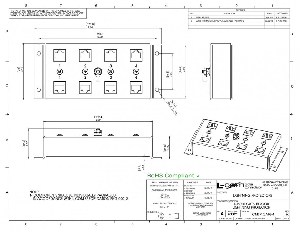CMSP-CAT6-4 technical document page