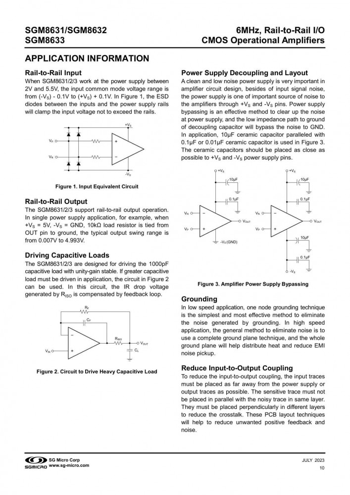SGM8631 datasheet page 10