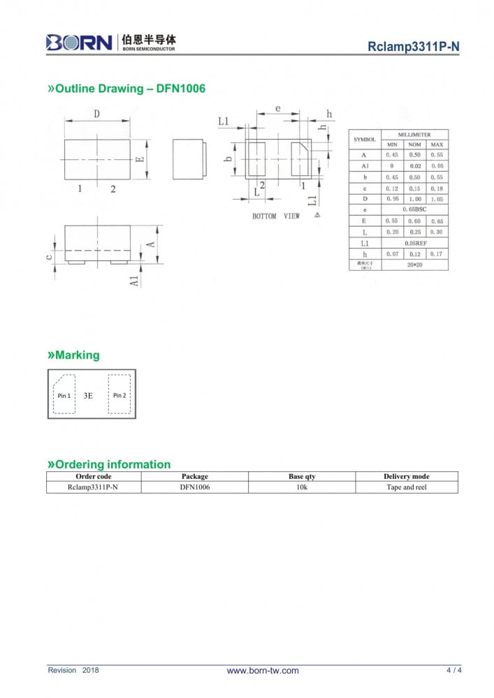 Rclamp3311P-N datasheet page 4