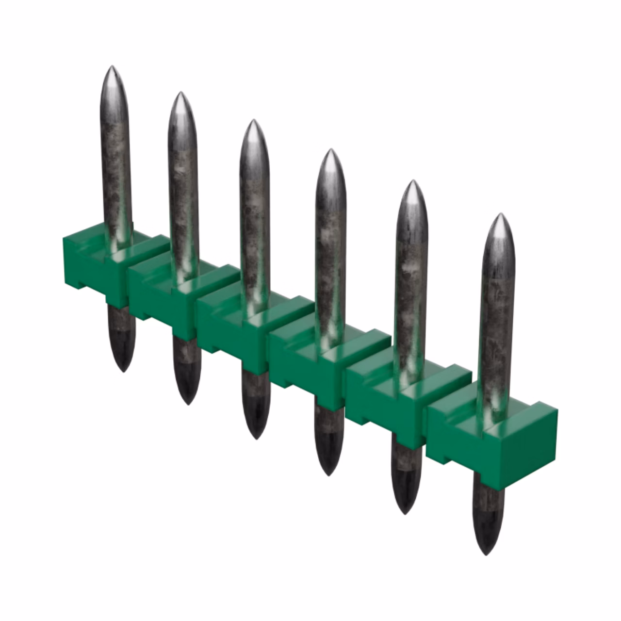 3.50mm Pitch Eurostyle Vertical PCB Pin Header, Breakable, 6 Circuits for sale