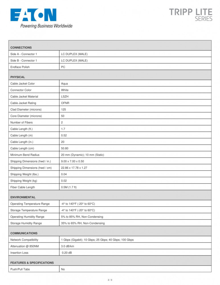 N820-20N product document, page 2