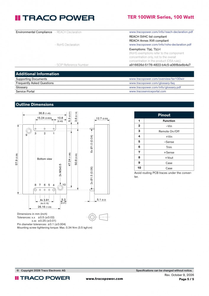 TER 100WIR documentation page 5