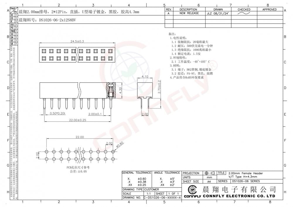 DS1026-06-2x12S8BV technical document preview