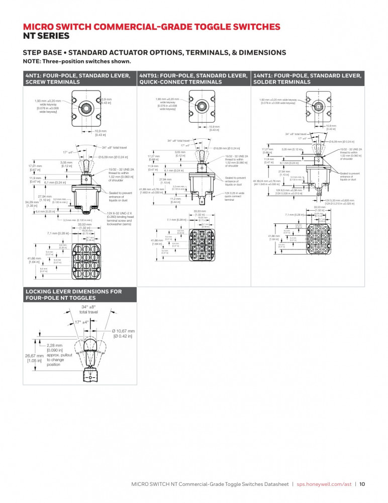 Honeywell NT Series document page 10