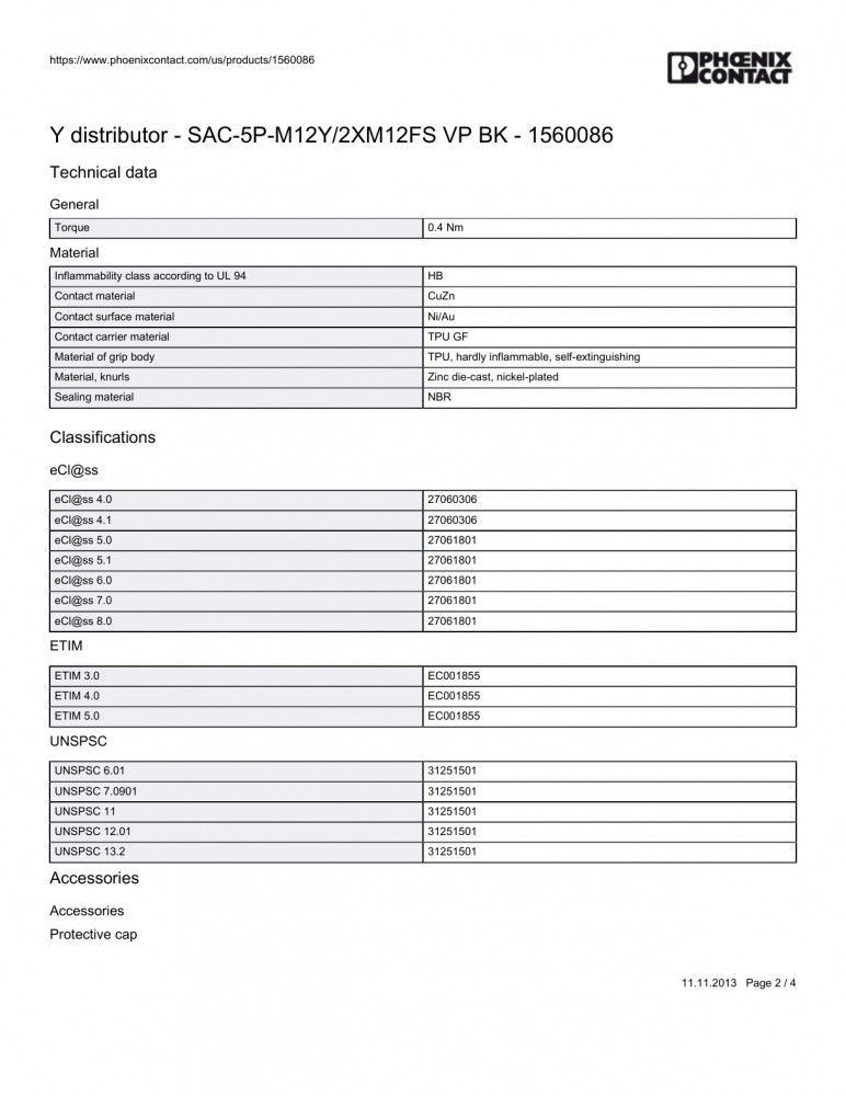 Phoenix Contact 1560086 product document page 2