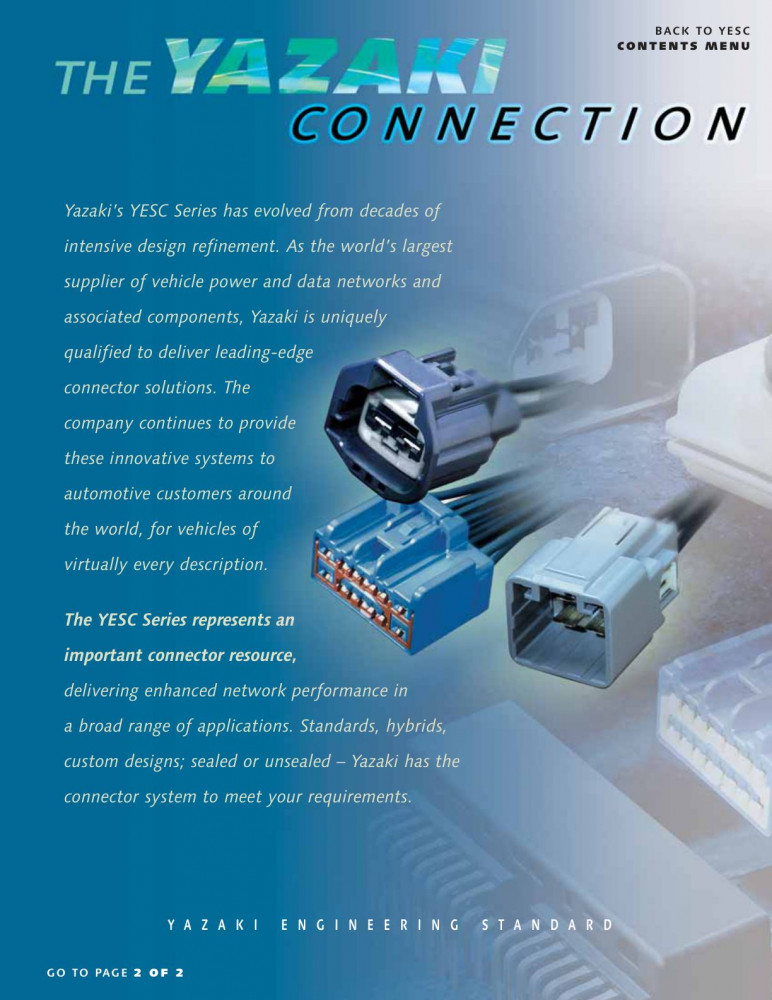 Yazaki YESC catalog page 4