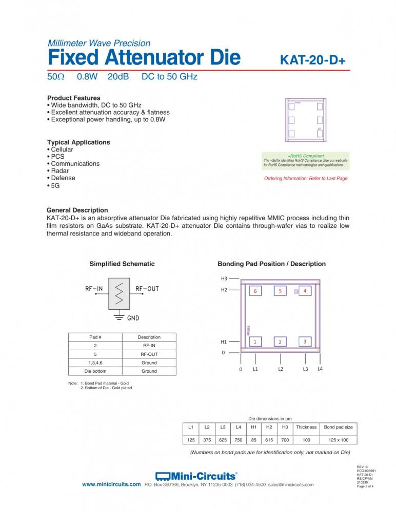 KAT-20-DG+ technical document page 2