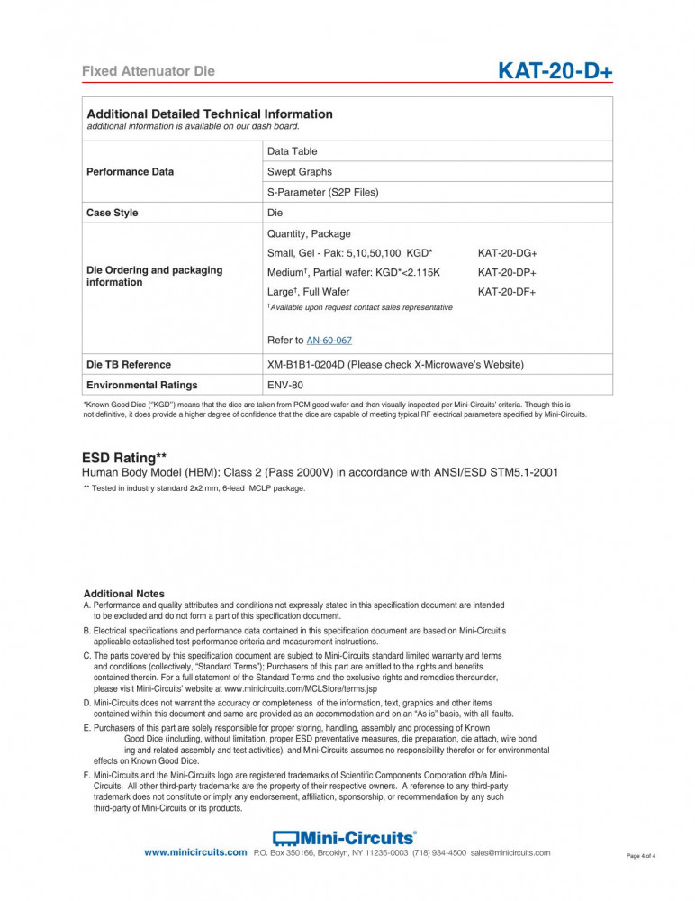 KAT-20-DG+ technical document page 4