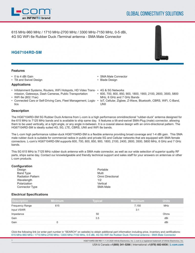 HG67104RD-SM technical document page 1